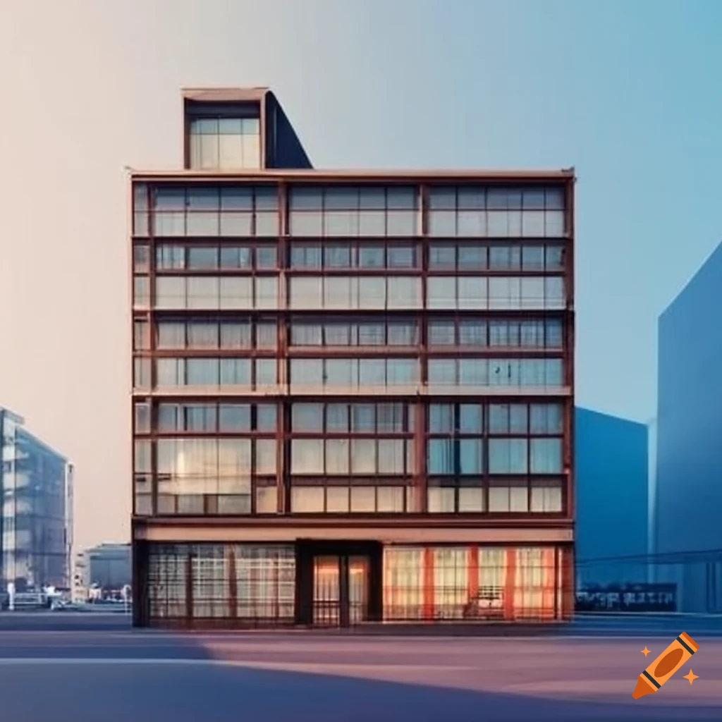 Unique design of a 3-floor commercial building resembling a staircase ...