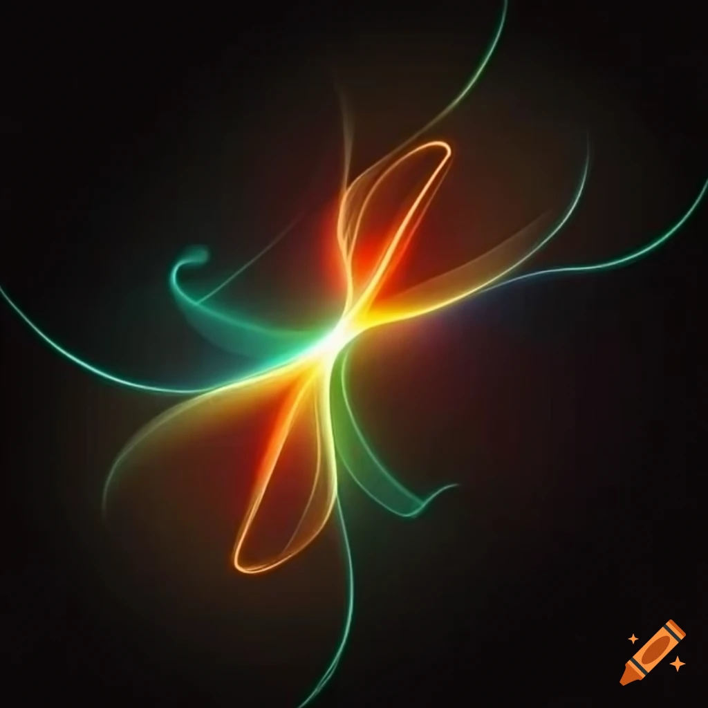 Abstract shapes with mesmerizing light effects on Craiyon