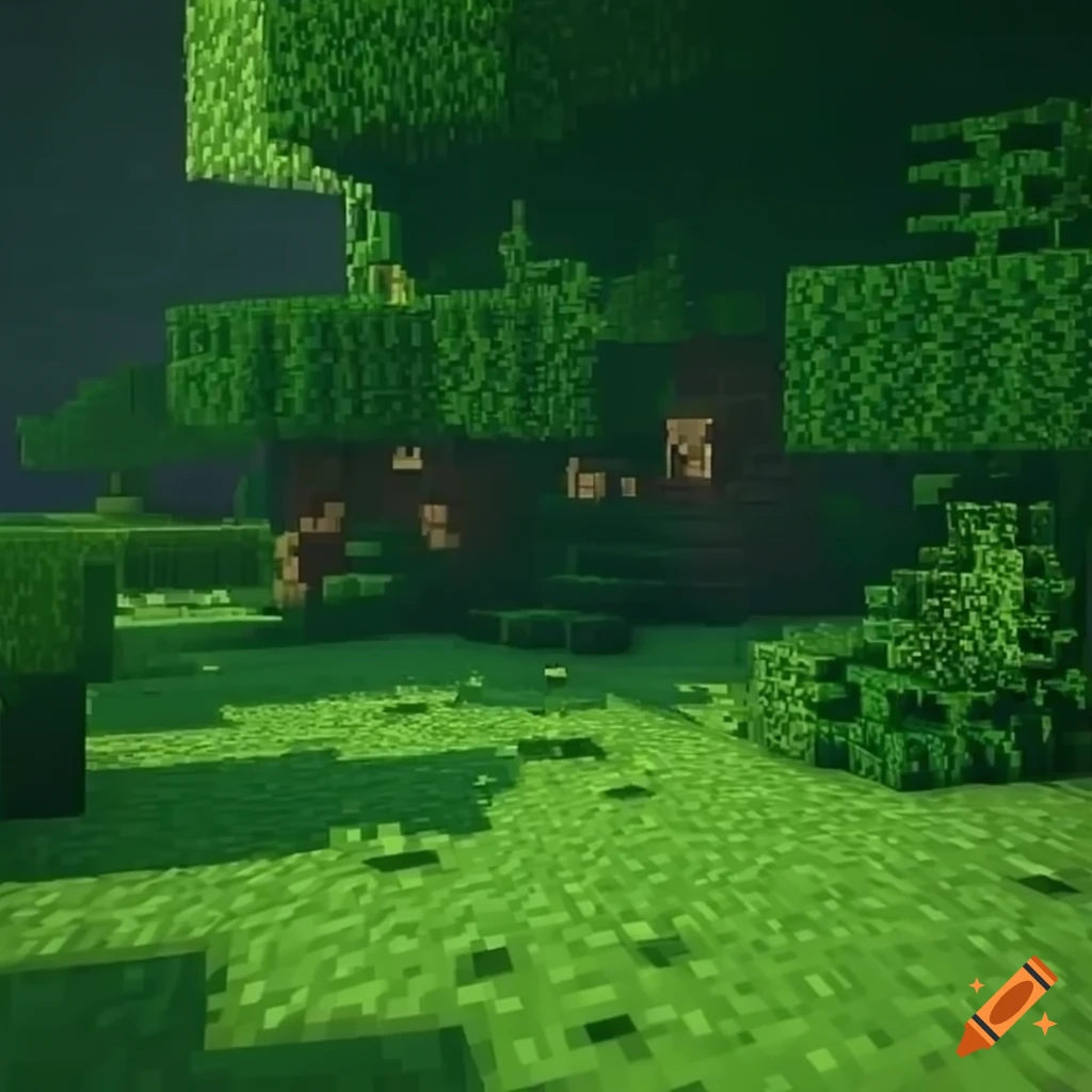 Immersive Minecraft scene with lush green grass and vibrant textures on ...