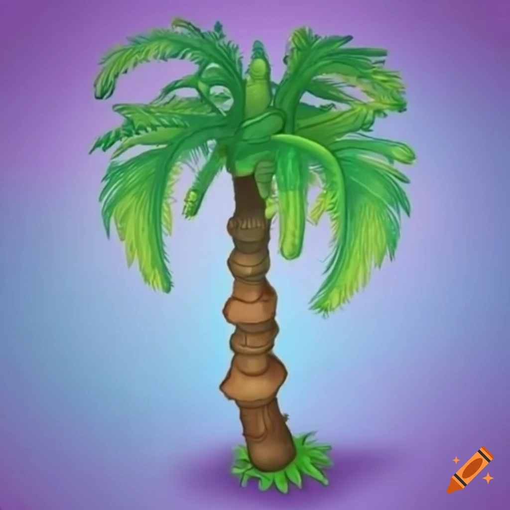 My Singing Monsters palm tree on Craiyon
