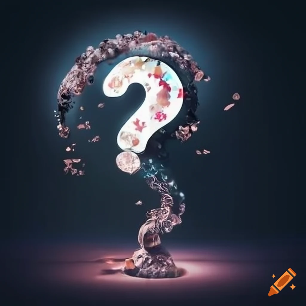 Big magical question mark over a complex widget on Craiyon