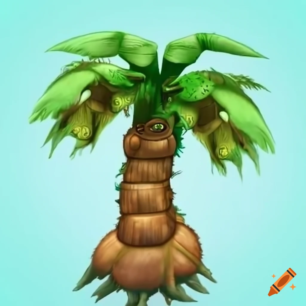 My singing monsters palm tree on Craiyon
