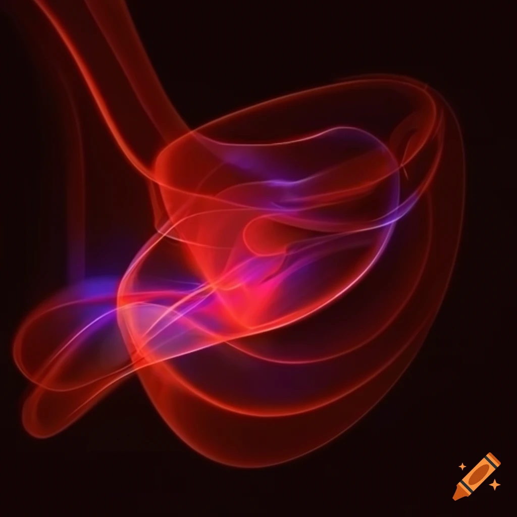 Abstract shapes with light effects on Craiyon