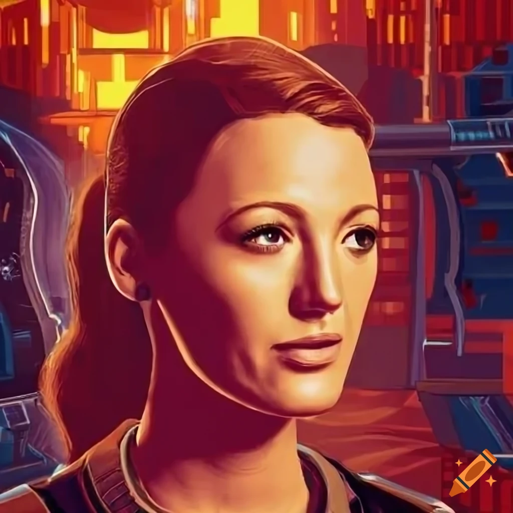 Blake Lively as chief engineer on Star Trek Discovery in the Warp Core ...