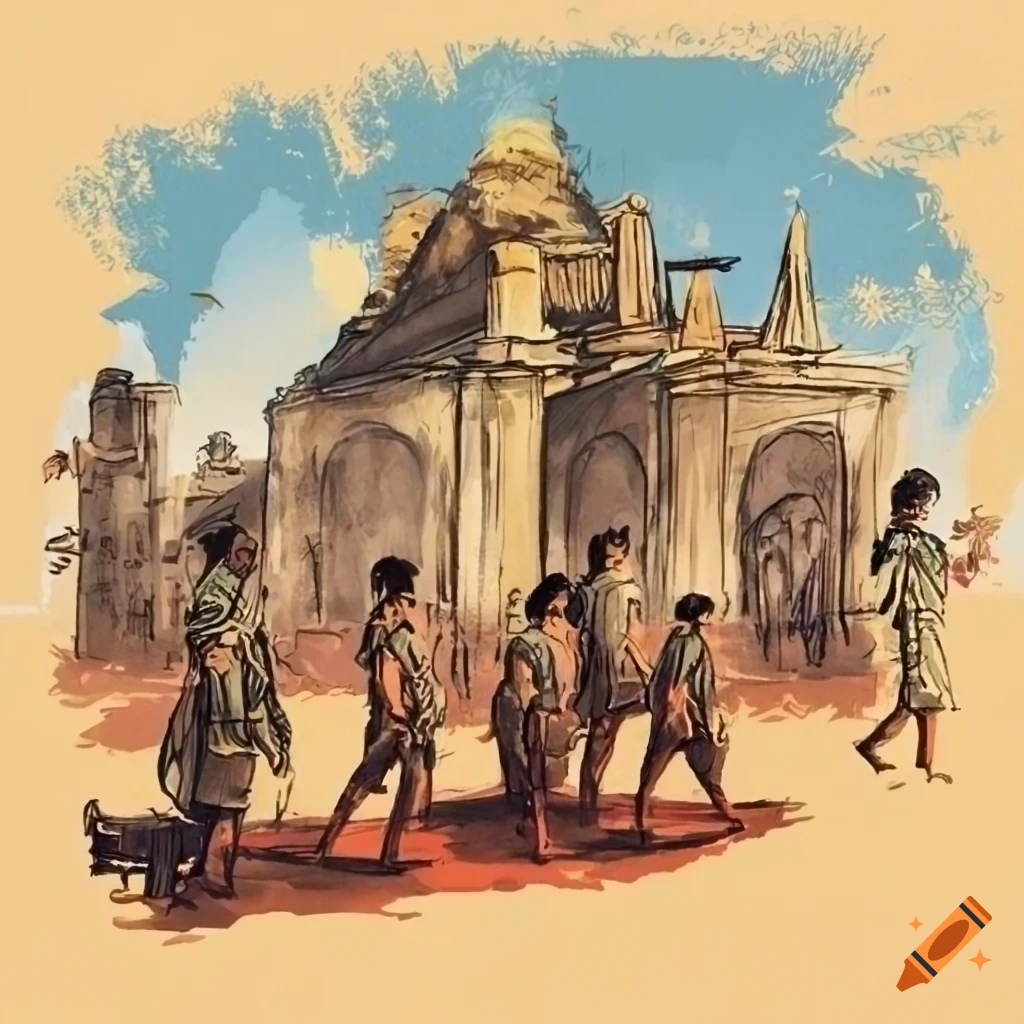 Concept drawing depicting 19th-century Philippines culture, education, and economy in a poster ...