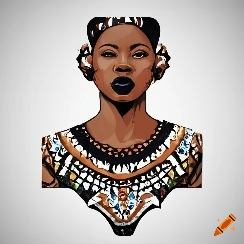 African inspired T-shirt design on Craiyon