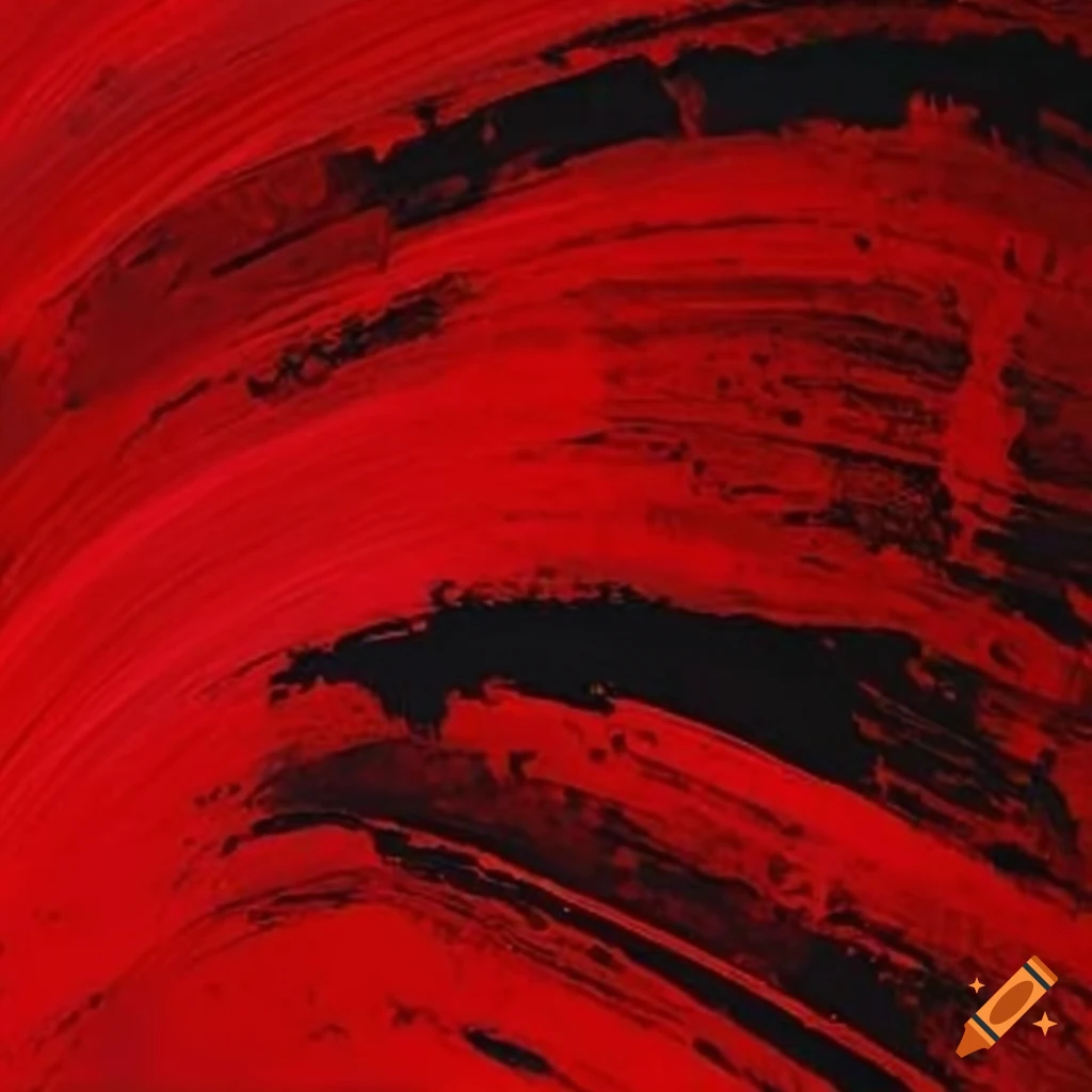 Abstract red brush strokes with textural dirt colors on Craiyon