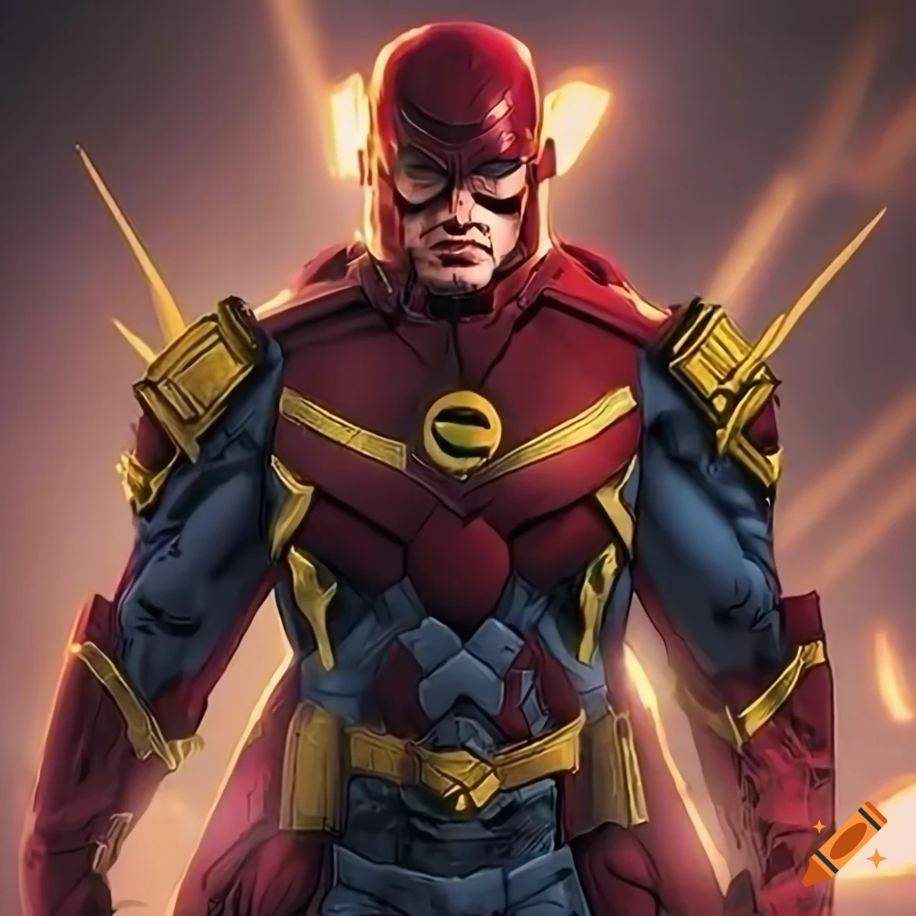 Dr. manhattan in military superhero armor with cinematic colors and ...