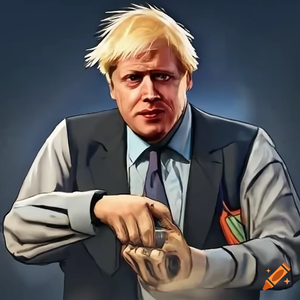 Character resembling Boris Johnson in a GTA 6 video game for PS5 on Craiyon