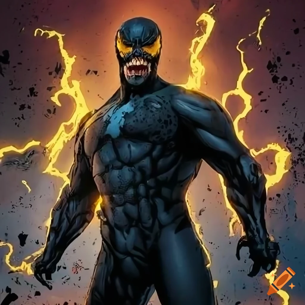 Dr. Manhattan in military superhero armor in a cinematic scene on Craiyon