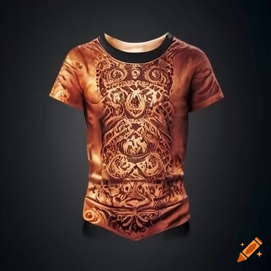 Unique embossed t-shirt designs of multiple varieties and styles on Craiyon
