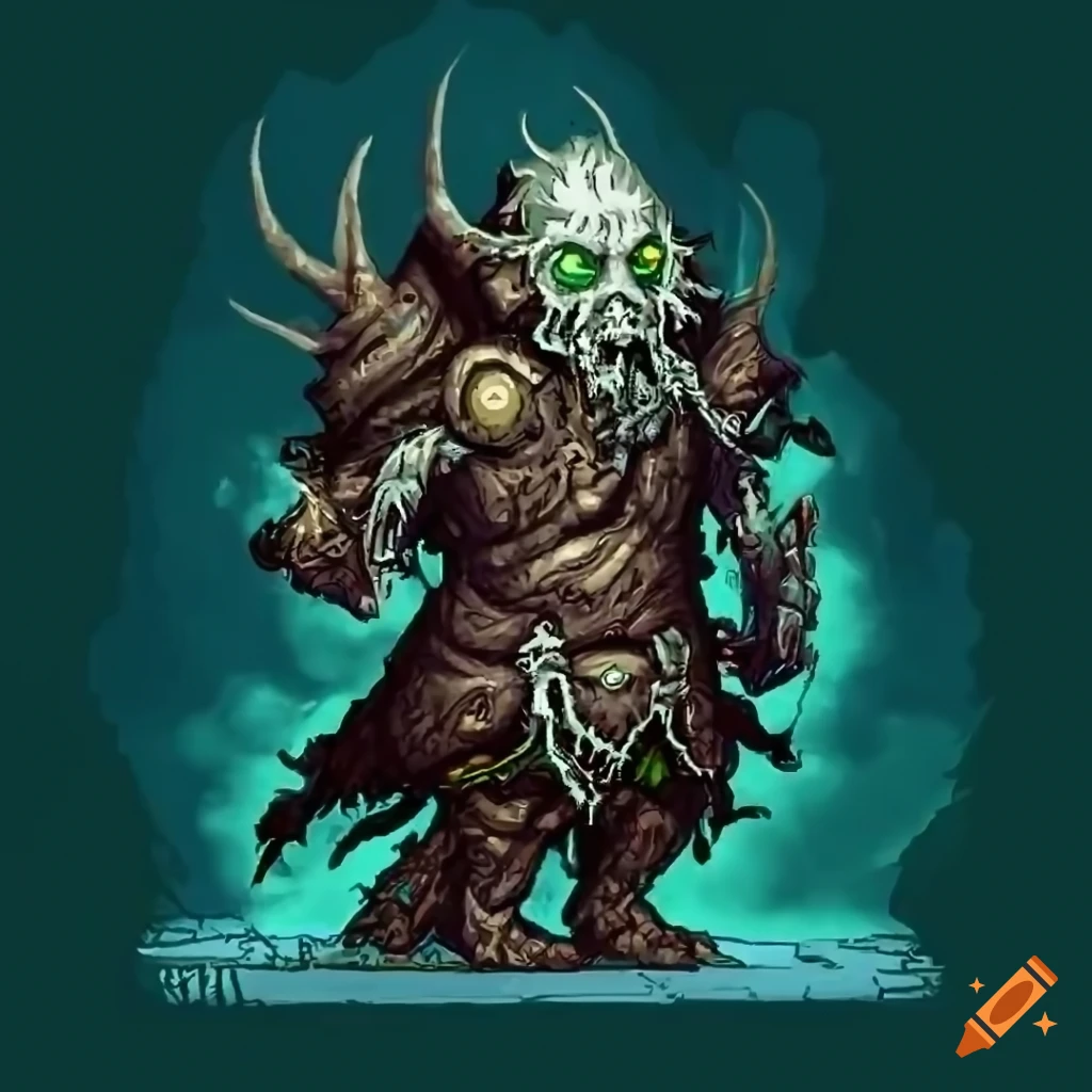 Giant lich boss character sprite in Ghibli-style high fantasy game on ...