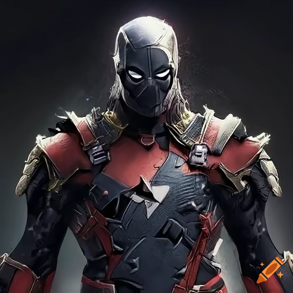 Comic art of Dr. Manhattan in military superhero armor with cinematic ...