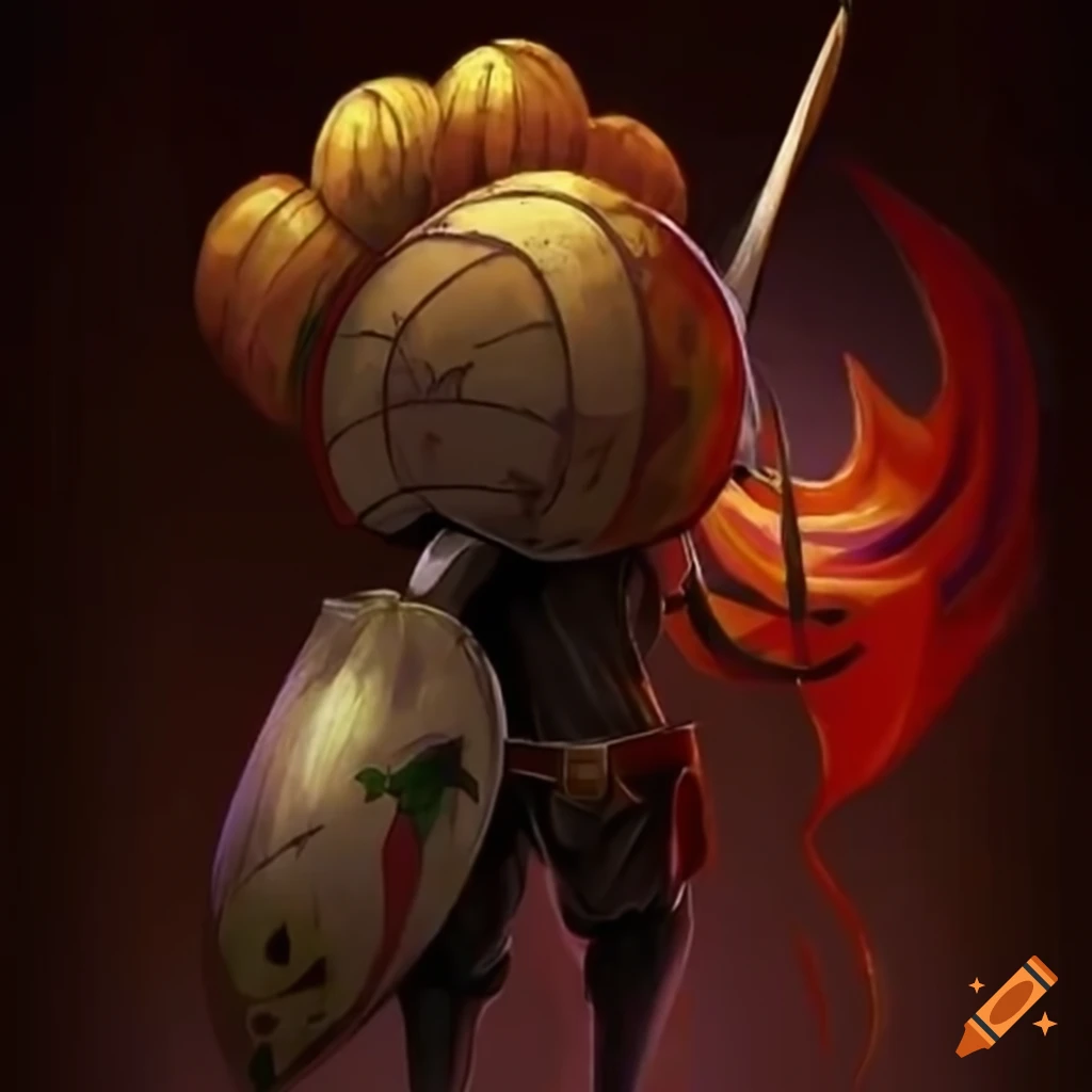 Onion knight character on Craiyon