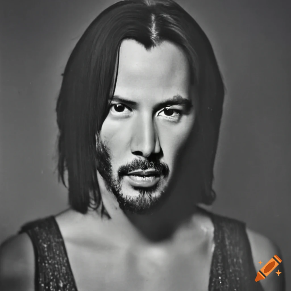 Keanu Reeves as Lestat and Aaliyah as Queen Akasha on Craiyon