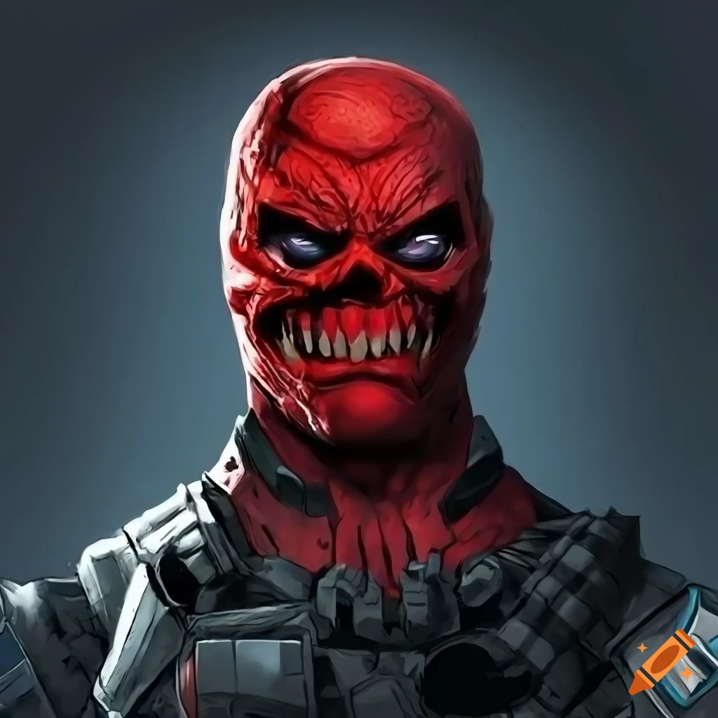 Oc mutant superhero with red skin and homelander, watchmen, judge dredd ...