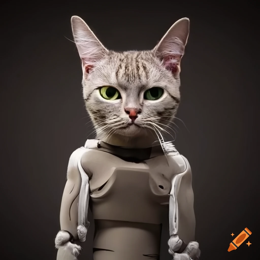Humanoid cat named samuel on Craiyon