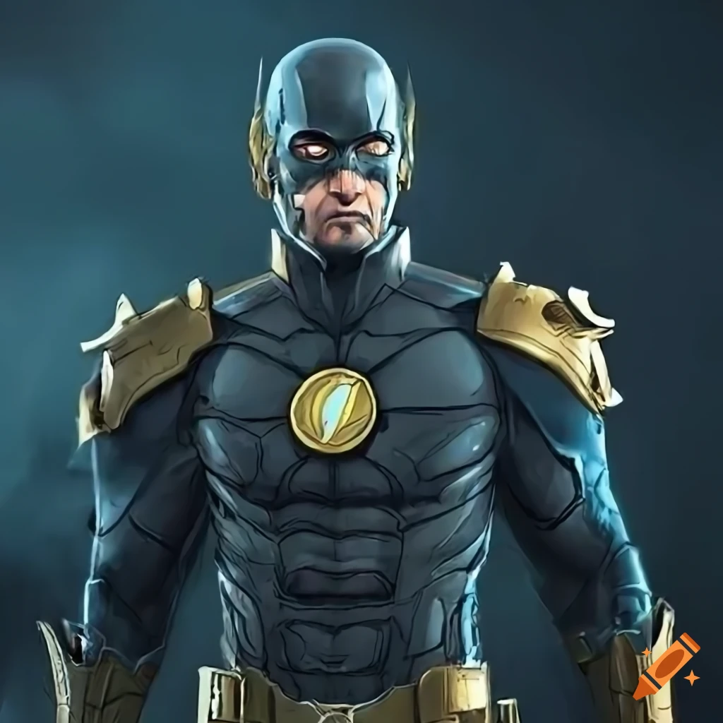 Comic art of drmanhattan in military superhero armor with cinematic ...