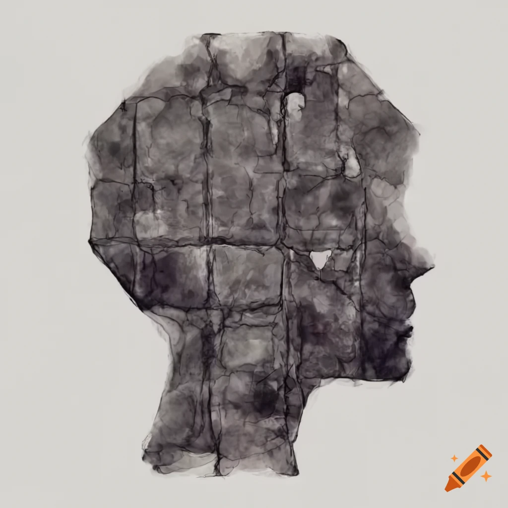 Stylized octagonal map resembling a head shape on Craiyon