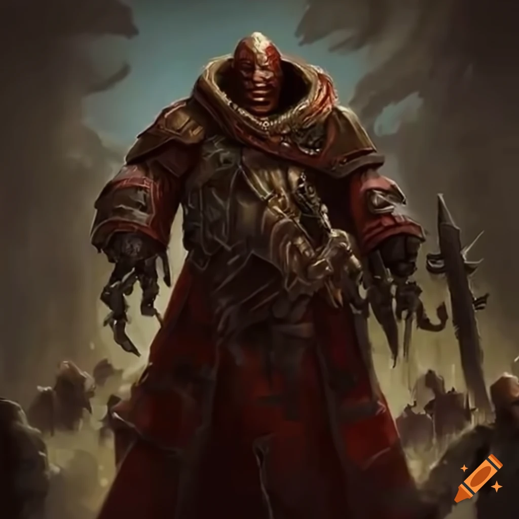 Human Chaos Cultist in tattered robes performing a ritual in a ...