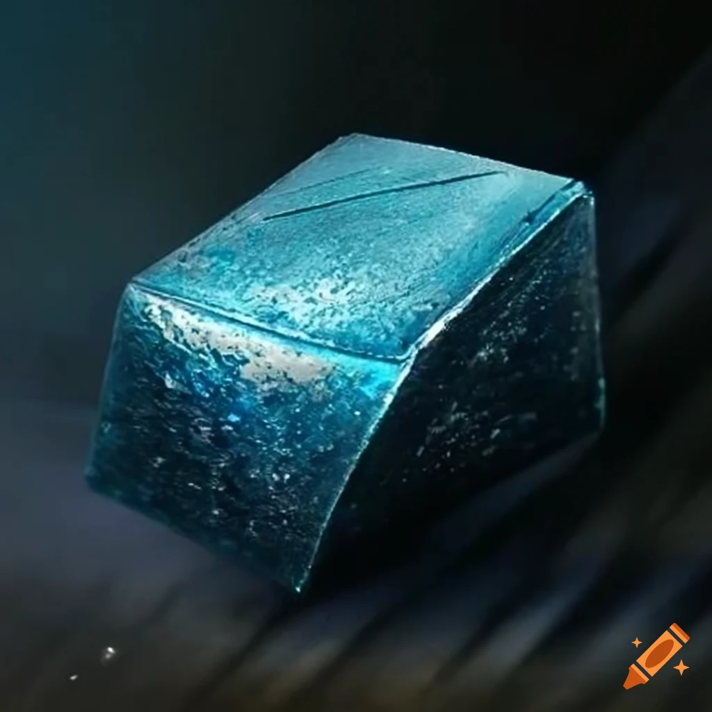 Beautiful magic mithril ingot on Craiyon