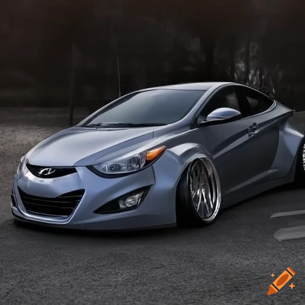 Modified 2013 hyundai elantra gls with widebody and aerodynamic wheels ...
