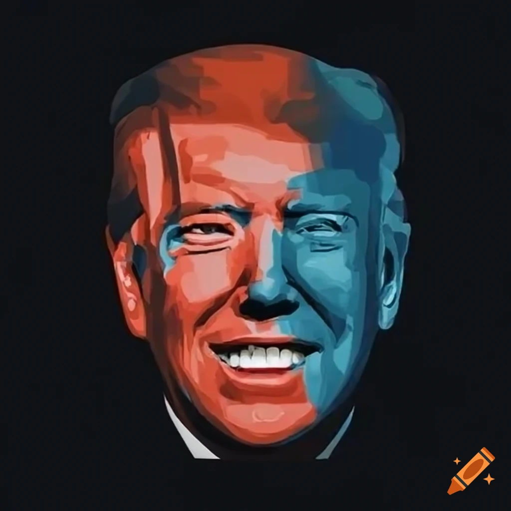 Trump and Biden handshake design for election 2024 shirt on Craiyon
