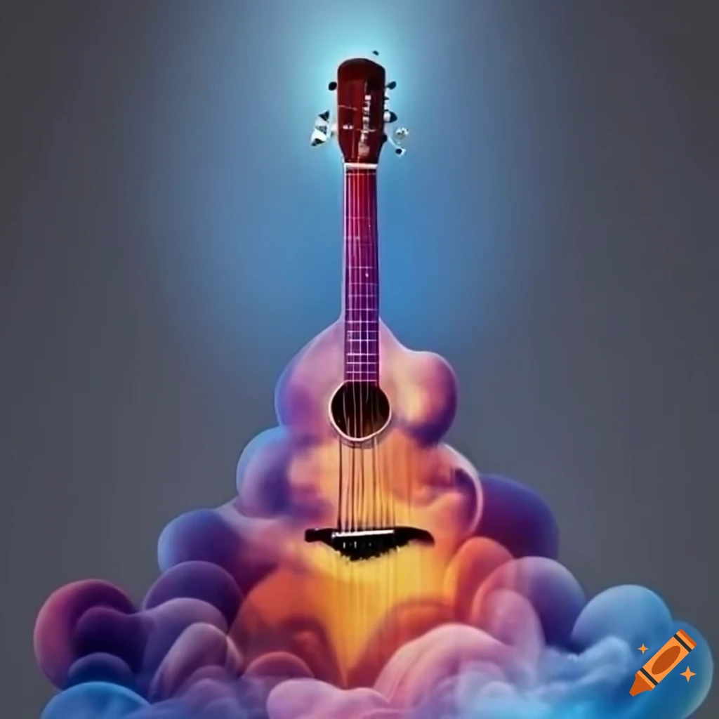 Cloud guitar on Craiyon