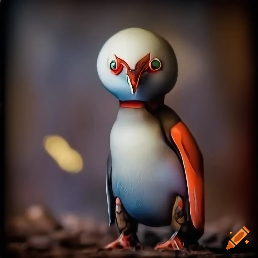 Penguin inspired by neon genesis evangelion, angelarium, moebius, and ...