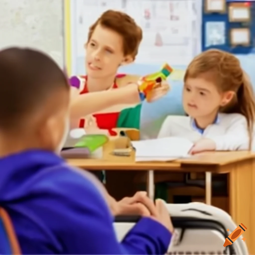 Future classroom in 2050 on Craiyon