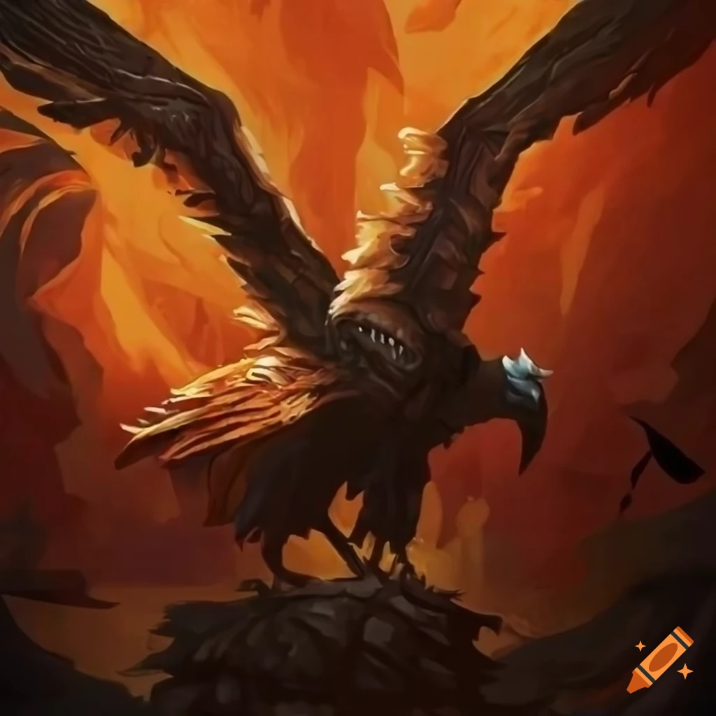 Runic vulture construct guardian boss battle from Magic the Gathering ...