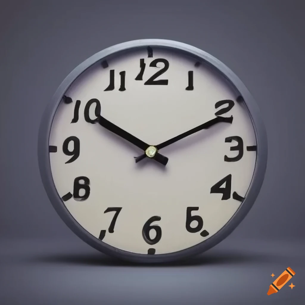 Analog clock without hands on Craiyon