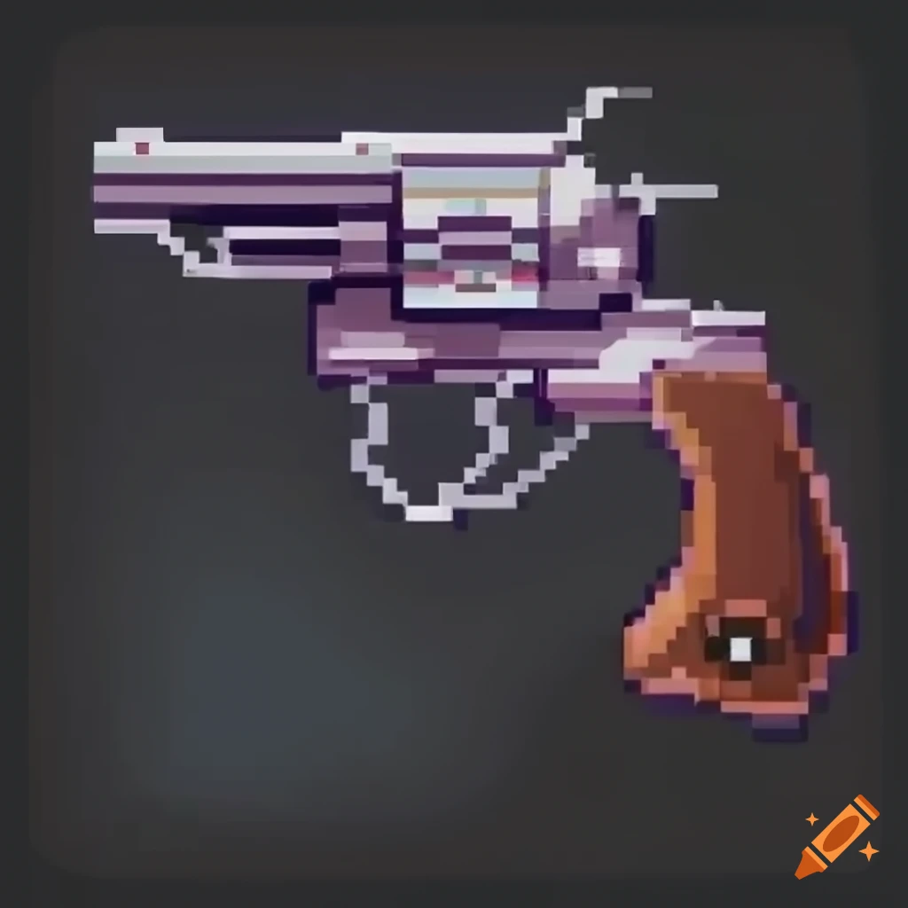 .38 revolver in nes 8-bit sprite style on Craiyon
