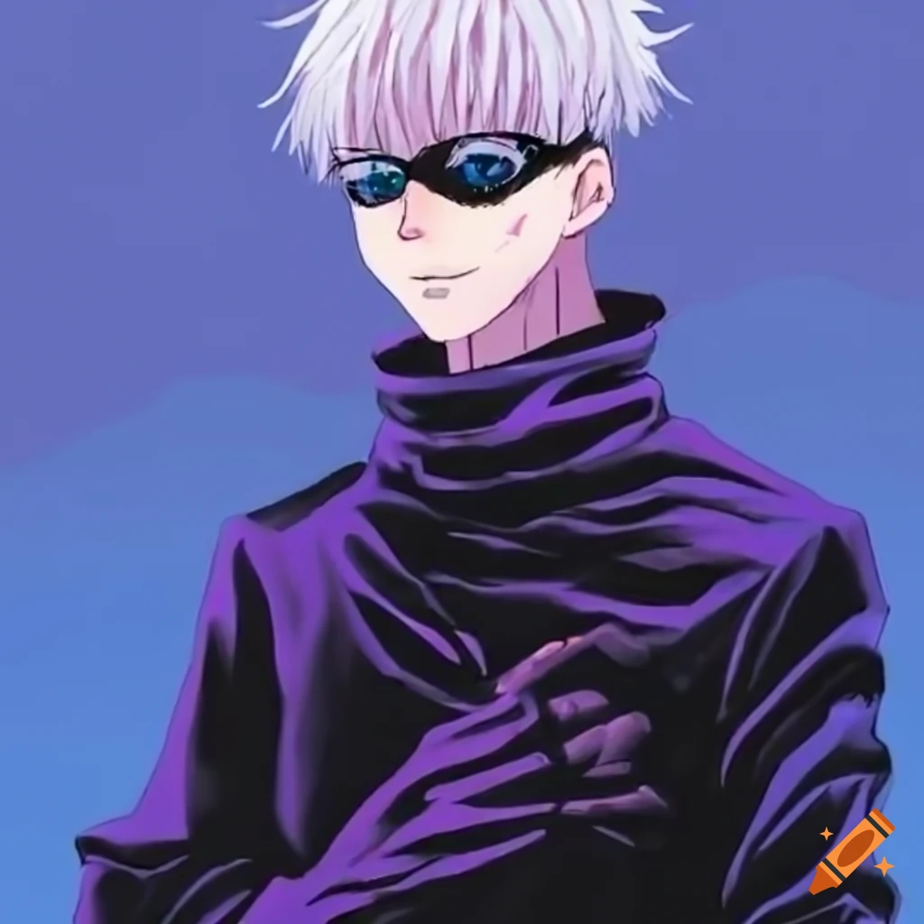Gojo character artwork on Craiyon