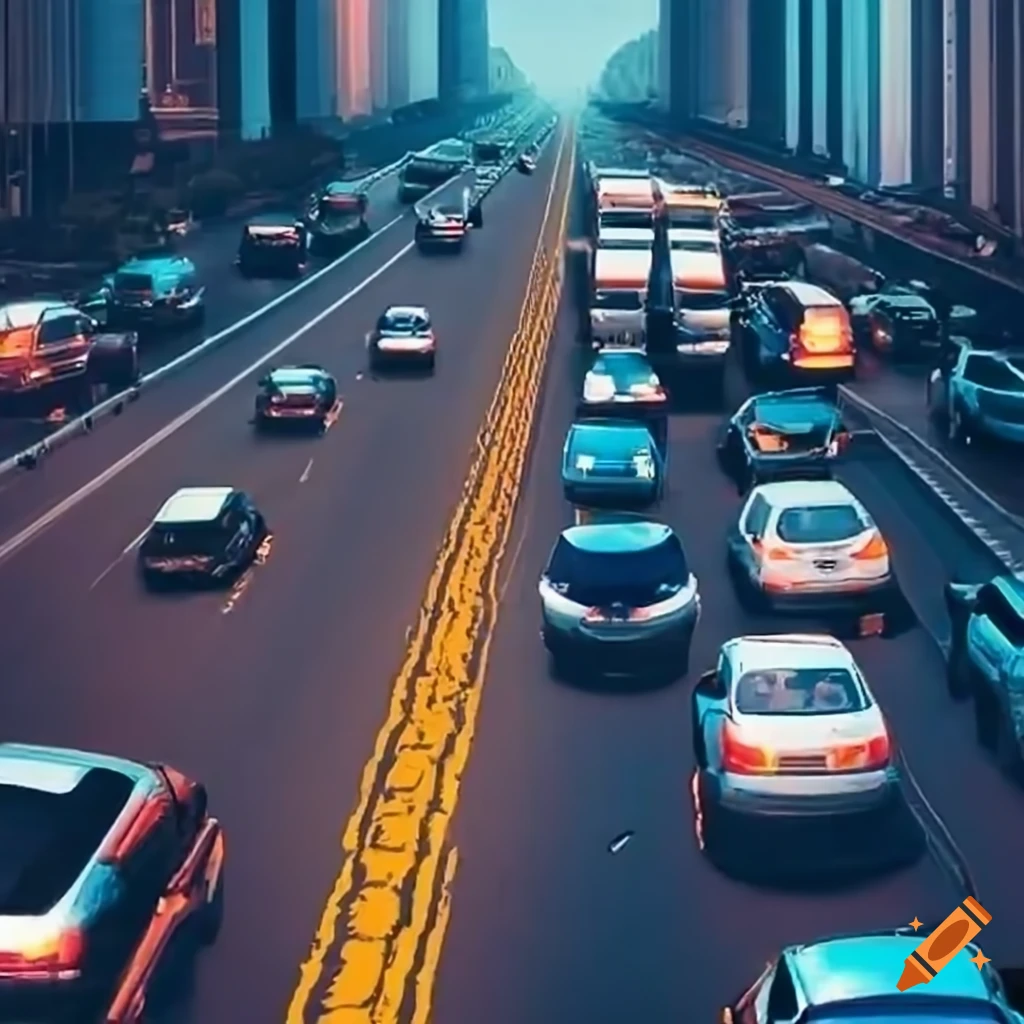 Roads images created on Craiyon