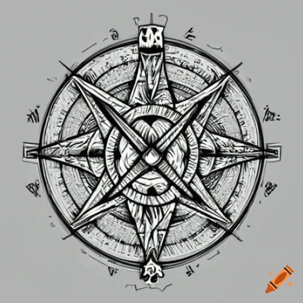 Hades' mysterious compass on Craiyon