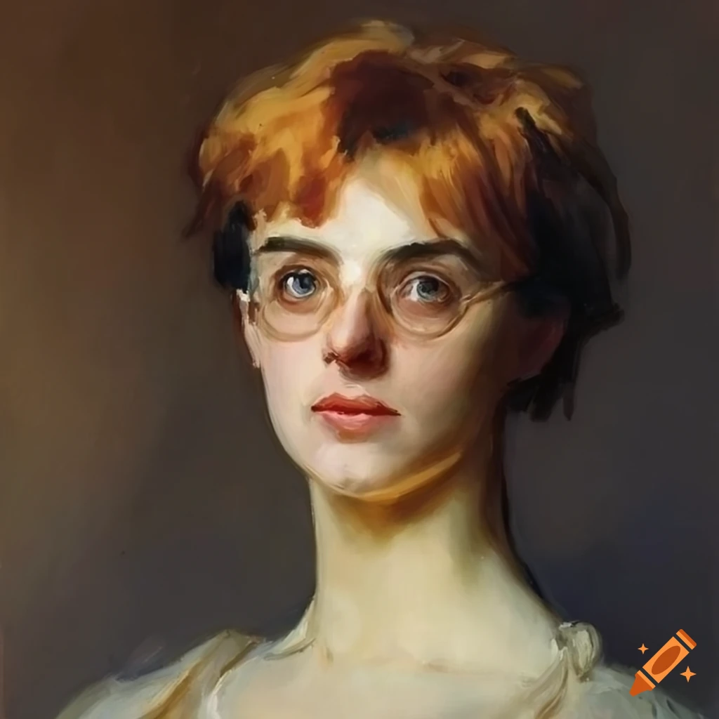 Female Harry Potter in the style of John Singer Sargent painting on Craiyon