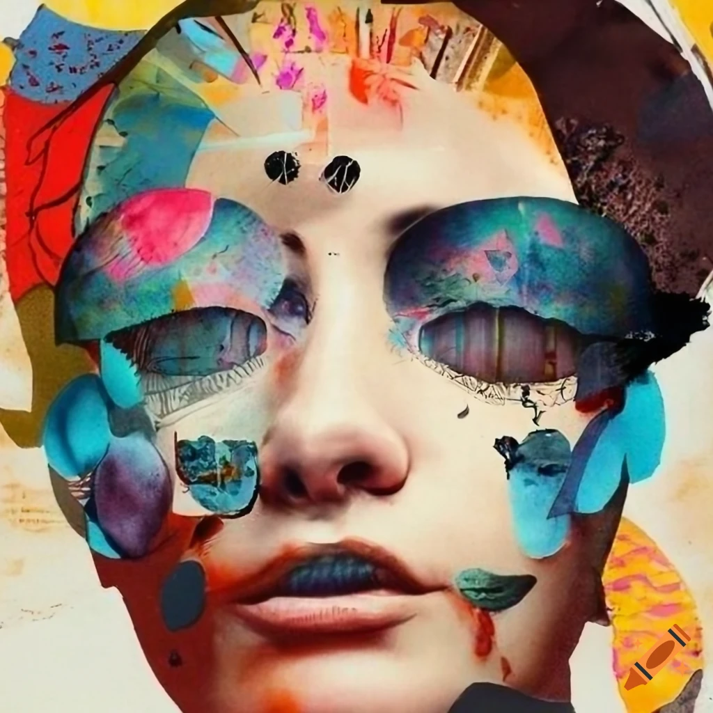 Collage artwork of photorealistic images with Dada and surrealist ...