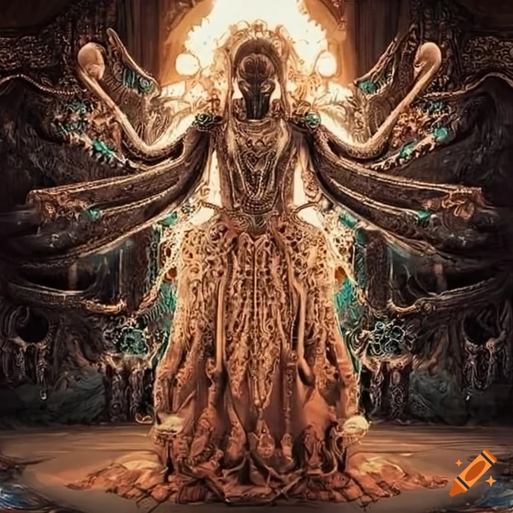 Intricately designed all-powerful being with many details on Craiyon