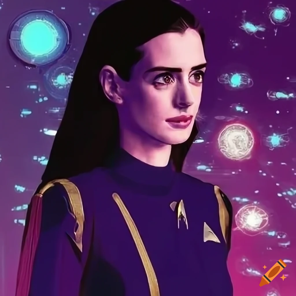 Starfleet scientist portrayed by a blend of young Anne Hathaway and ...