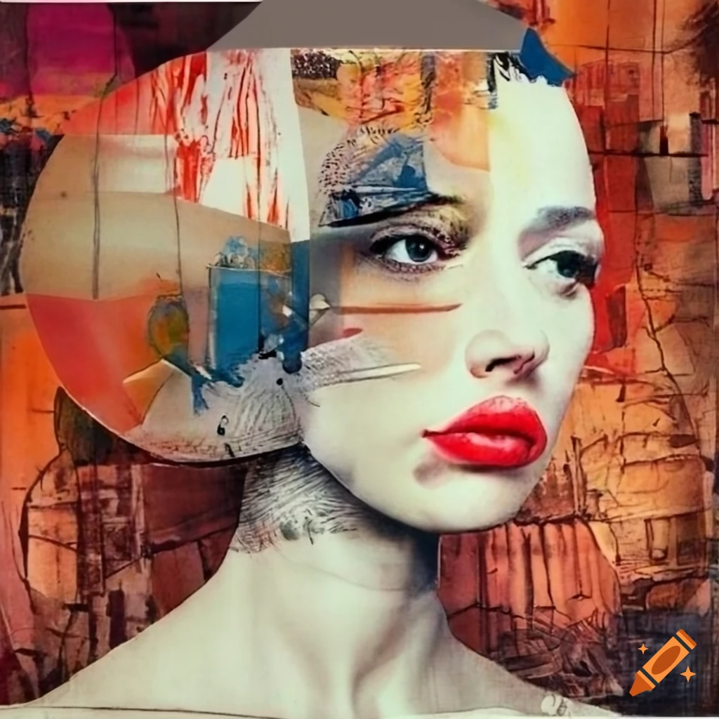 Collage artwork by hannah hoch with photorealistic woman images and ...