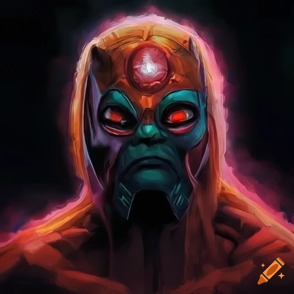 Comic art by greg rutkowski with impressionist-style marvel character ...