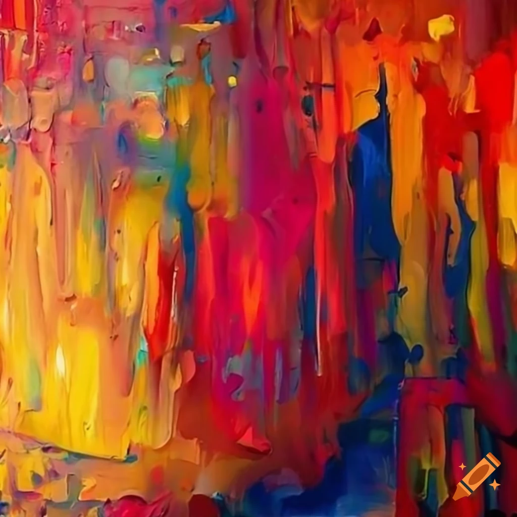 Abstract painting suitable for premium hotels on Craiyon