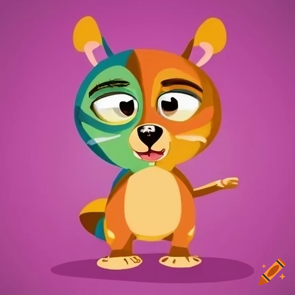 Stylized and charming animal character in Aaron Trevor illustration ...