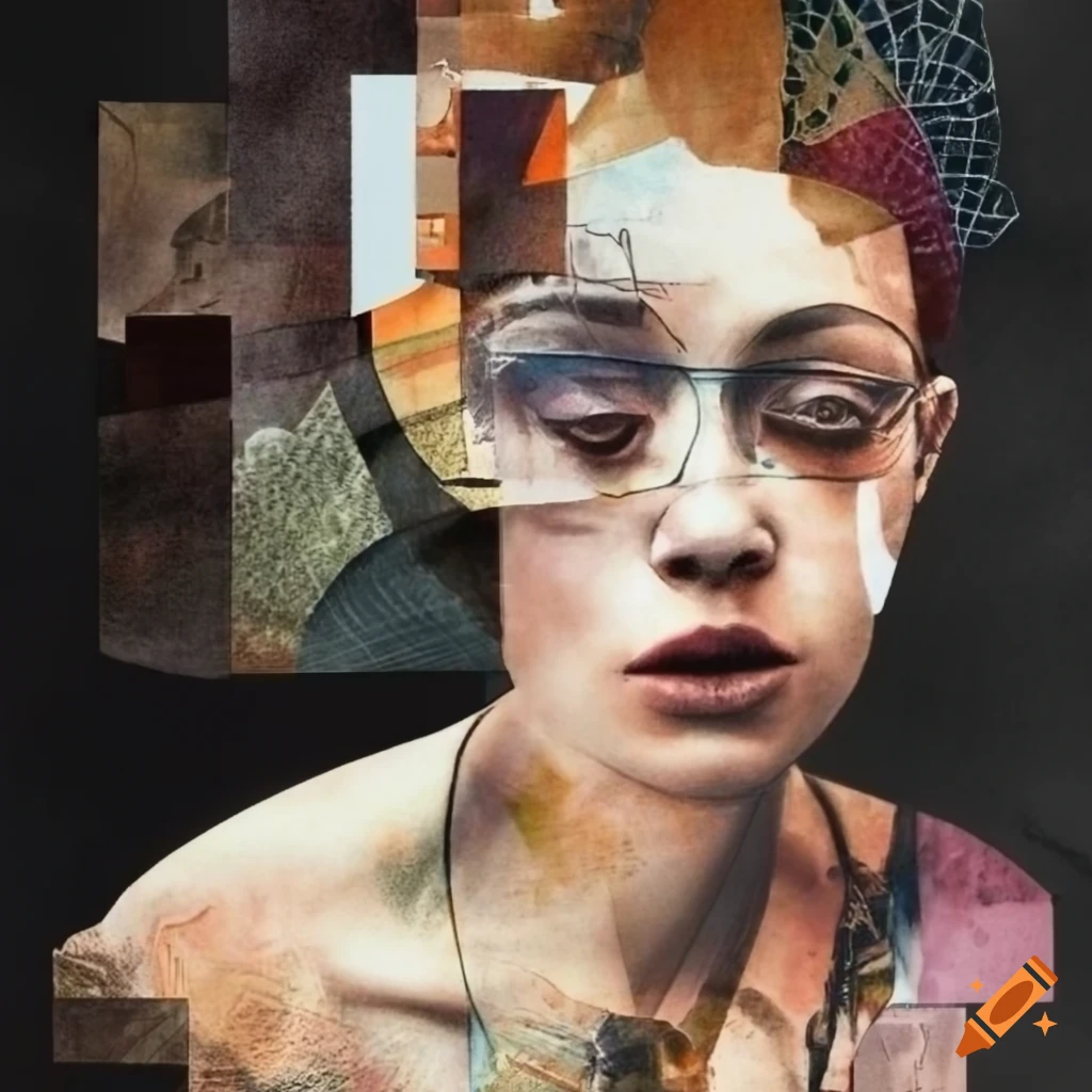 Hannah Hoch collage with photorealistic images of women and intricate ...