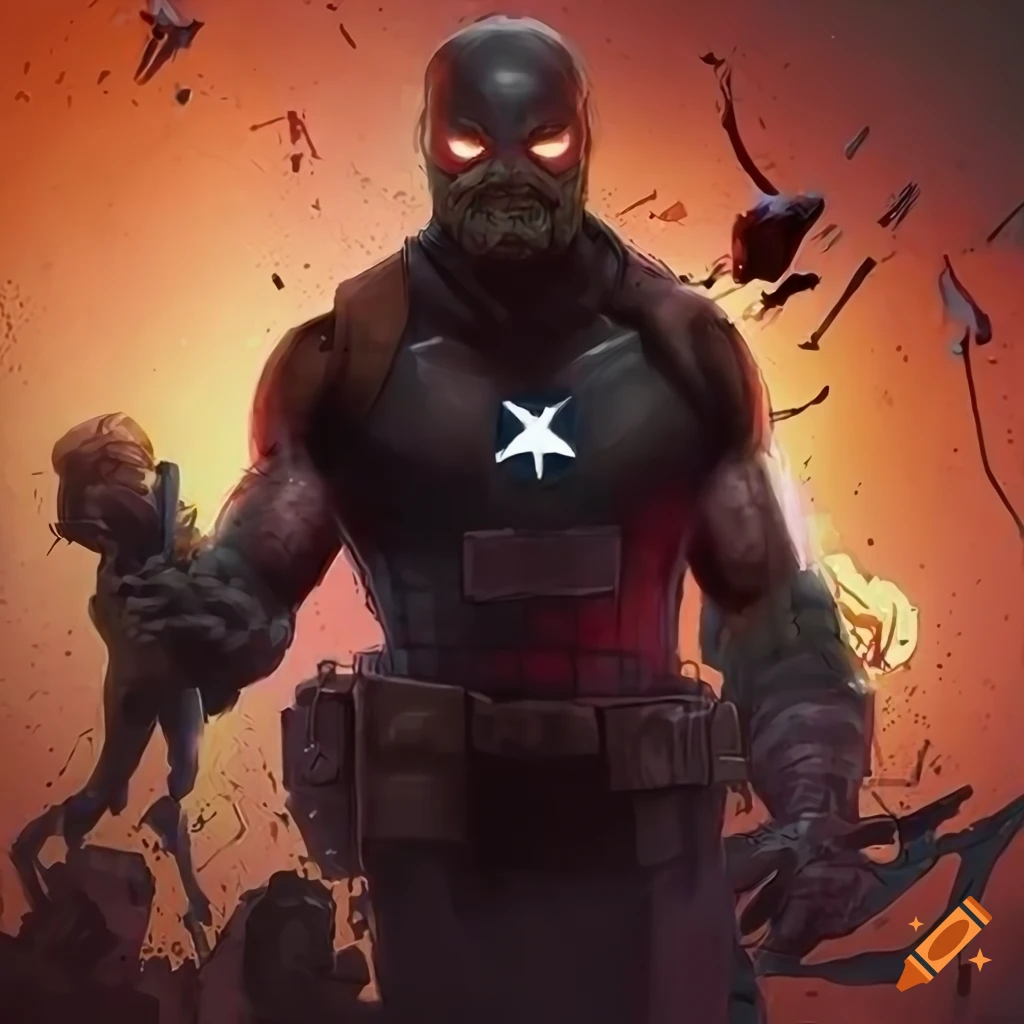 Stunning comic art Marvel character portrait with vivid colors and ...