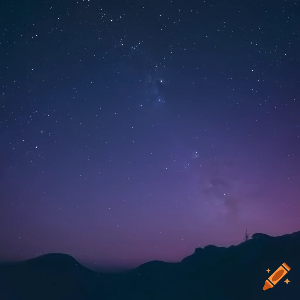 Night sky on Craiyon