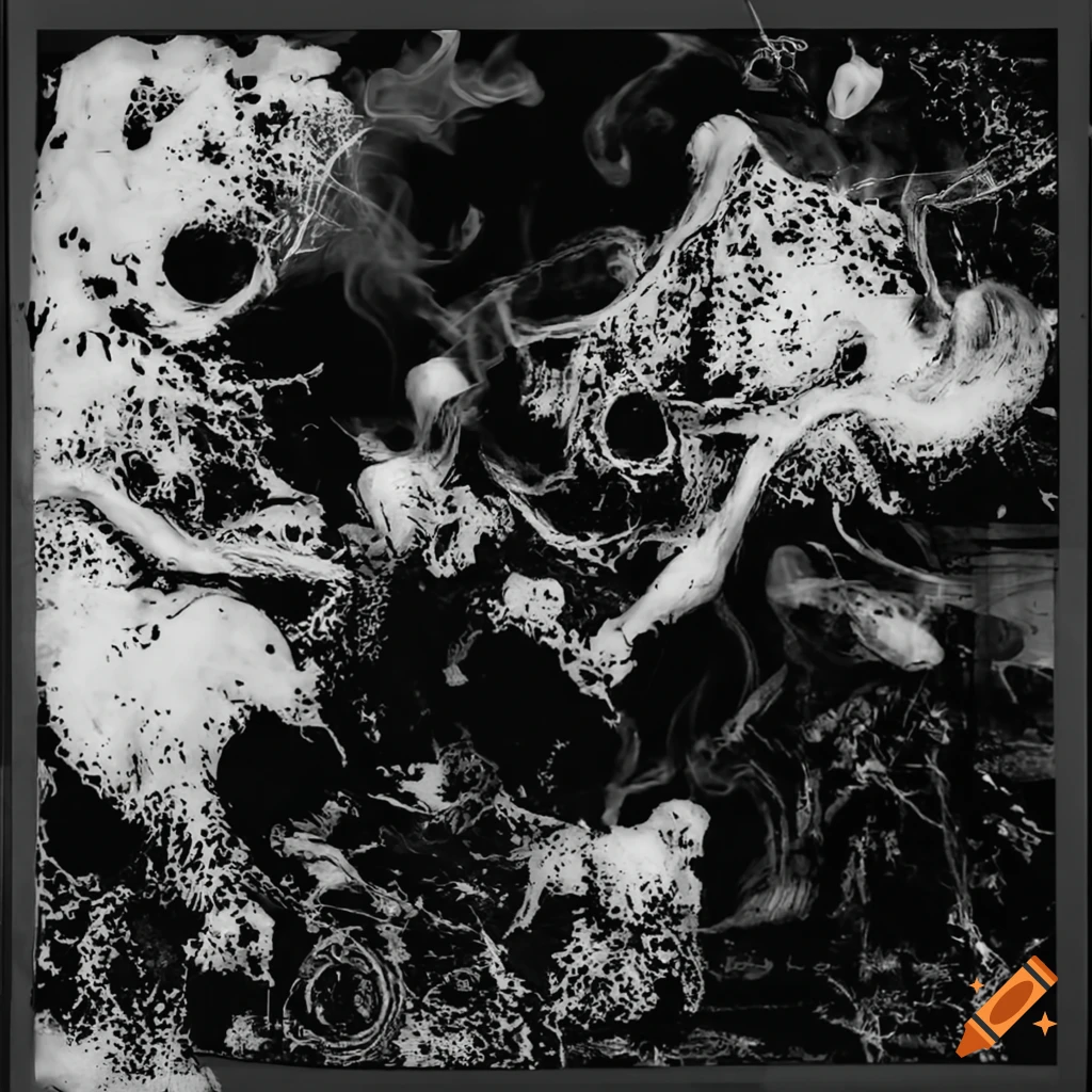 Abstract organic and cyberpunk composition with a touch of surrealism ...