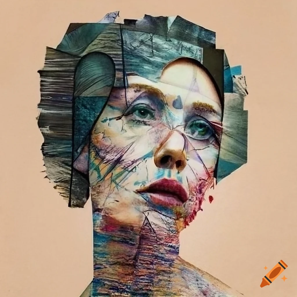 Hannah Hoch collage with photorealistic images of women and intricate ...