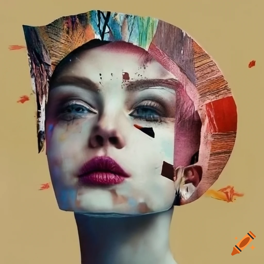 Hannah Hoch collage with photorealistic images of women and detailed ...